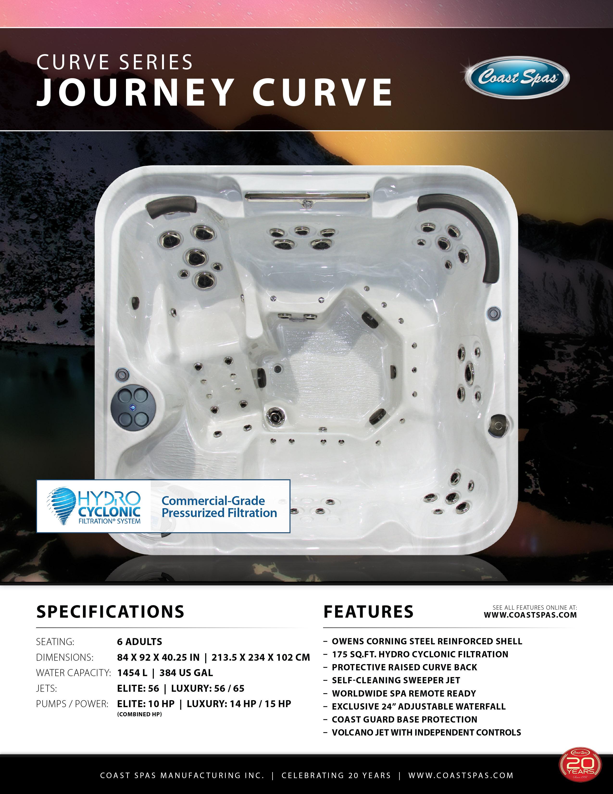 Journey Curve Spas | MP Paradise Pools