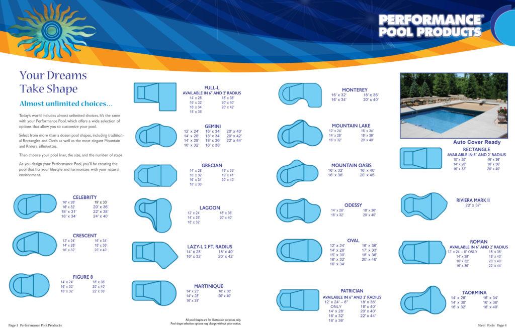 Pool Shapes and Sizes | MP Paradise Pools