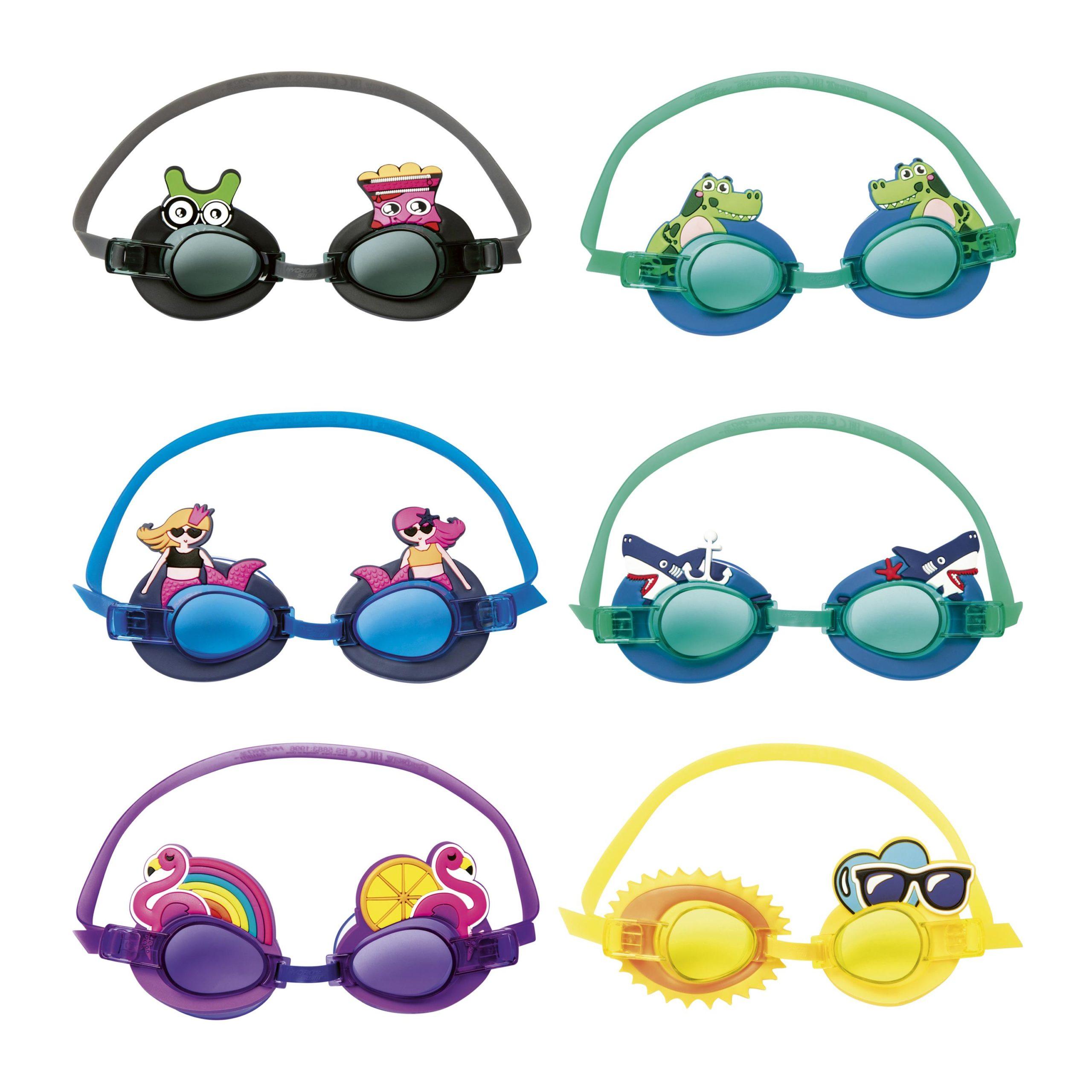 Hydro Swim 3+ Child Character Goggles 6 Assorted Colours | MP Paradise ...